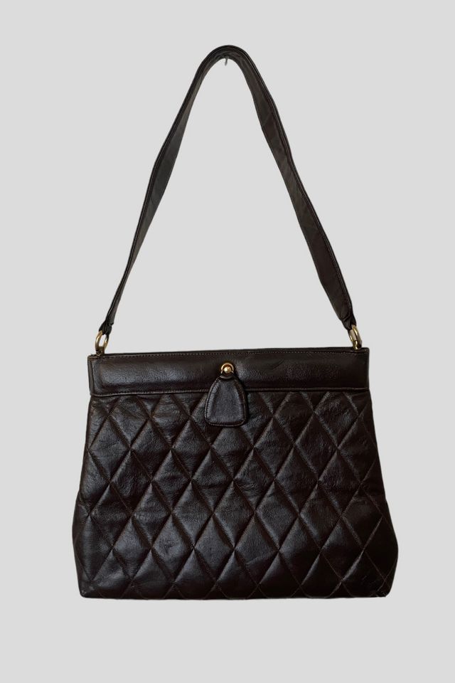 Vintage Brown Quilted Purse Selected By Ankh By Racquel Vintage | Free ...