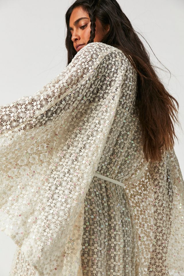 Helene Crochet Sequins Kaftan | Free People UK