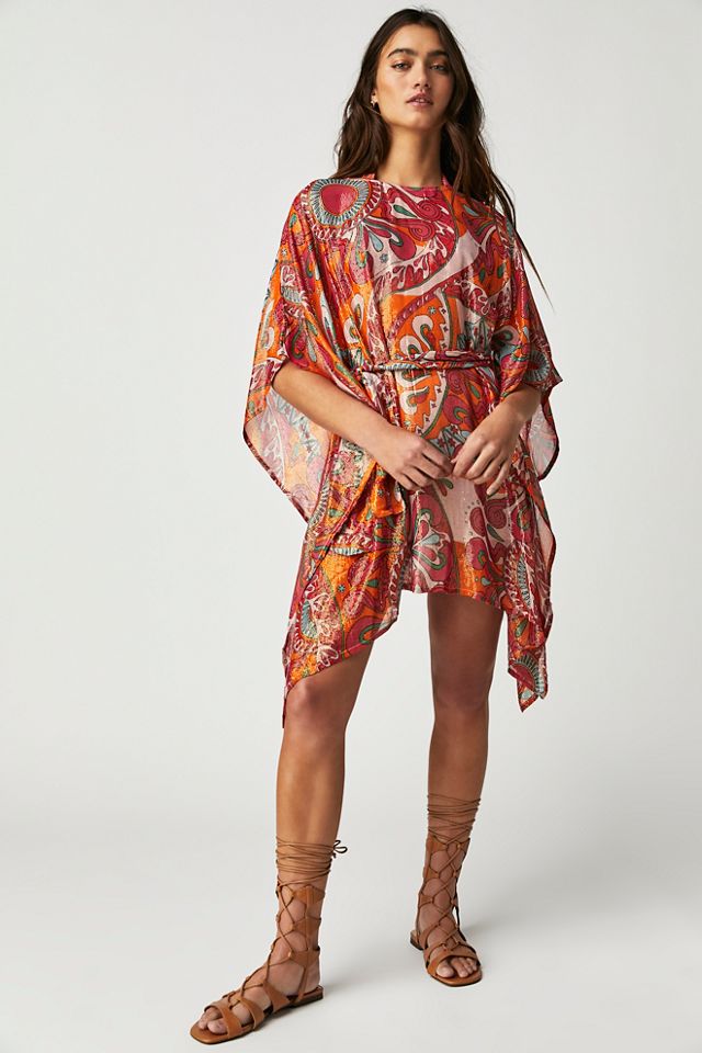 Livy Shimmer Print Kaftan | Free People UK