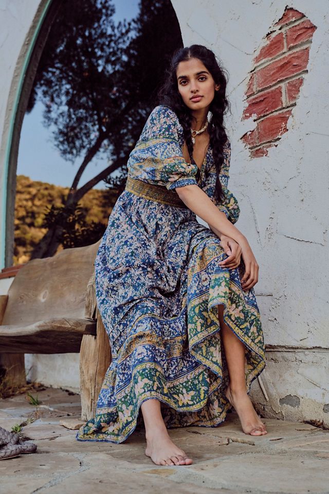 Golden Hour Border Maxi Dress | Free People FR