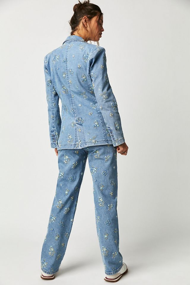 Ensemble de costume brodé en denim Driftwood | Free People FR