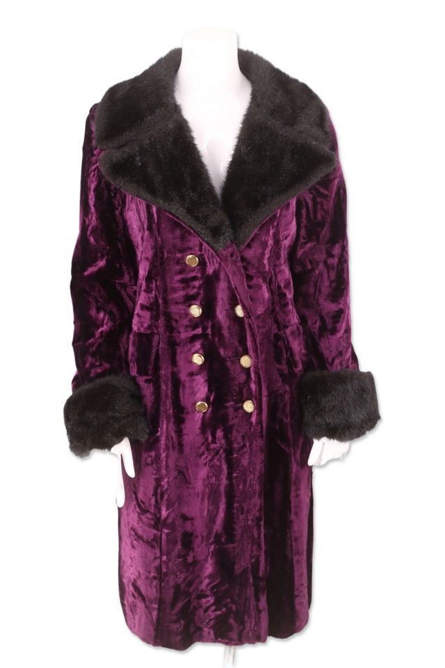 1960s Crushed Velvet Faux Fur Coat Selected By Ritual Vintage | Free People