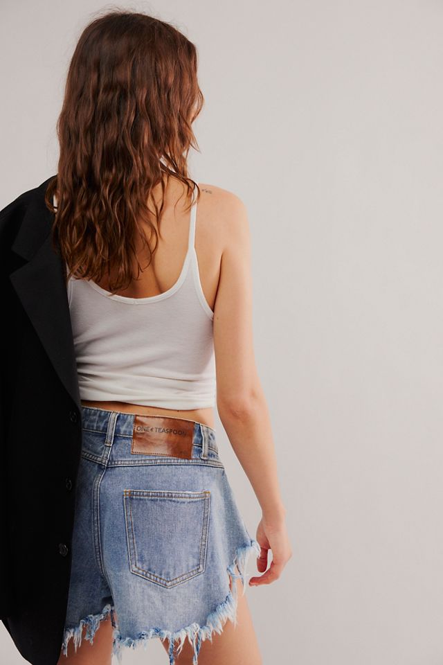 OneTeaspoon Scout High-Rise Flippy Denim Shorts | Free People