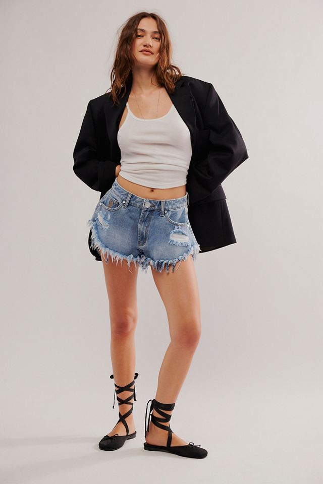 OneTeaspoon Scout High-Rise Flippy Denim Shorts | Free People