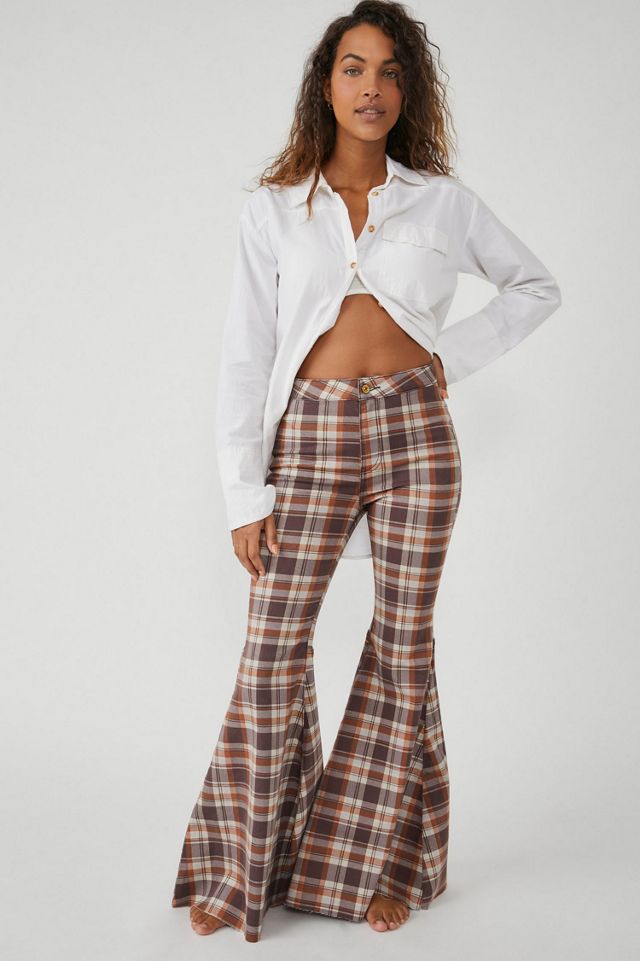 Just Float On Printed Flare Jeans | Free People