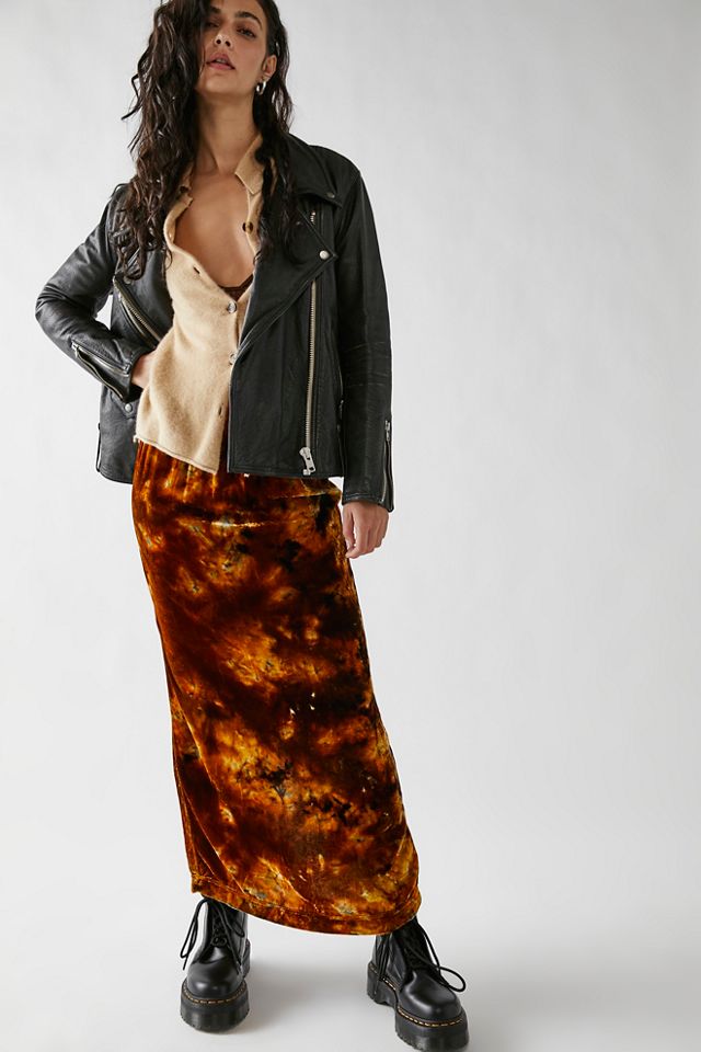 Riverside Tool & Dye Velvet Slip Skirt | Free People UK