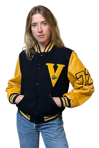 Vintage 1970's Varsity Letterman Jacket Selected By Villains Vintage ...