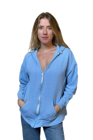 Vintage 1970's Light Blue Hooded Sweatshirt Selected By Villains ...