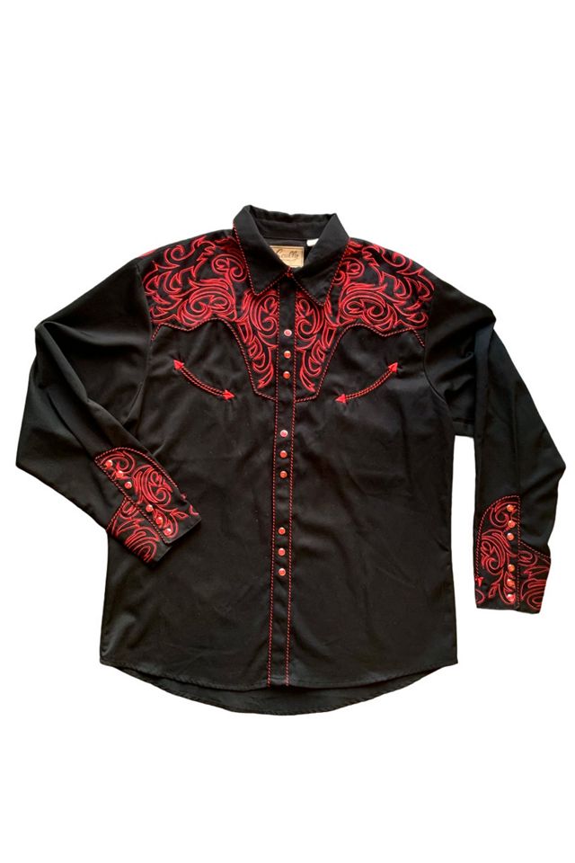 Vintage Embroidered Scully Western Shirt Selected by Wilder Los Angeles ...