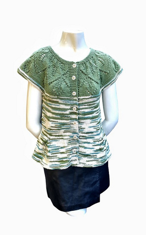 Vintage Hand Knit Green Space Top Selected by Garbage Soup | Free People