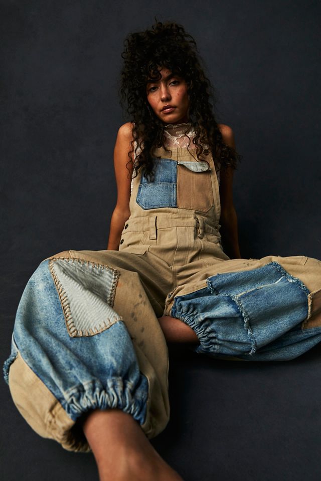 We The Free Bittersweet Embroidered Overalls | Free People