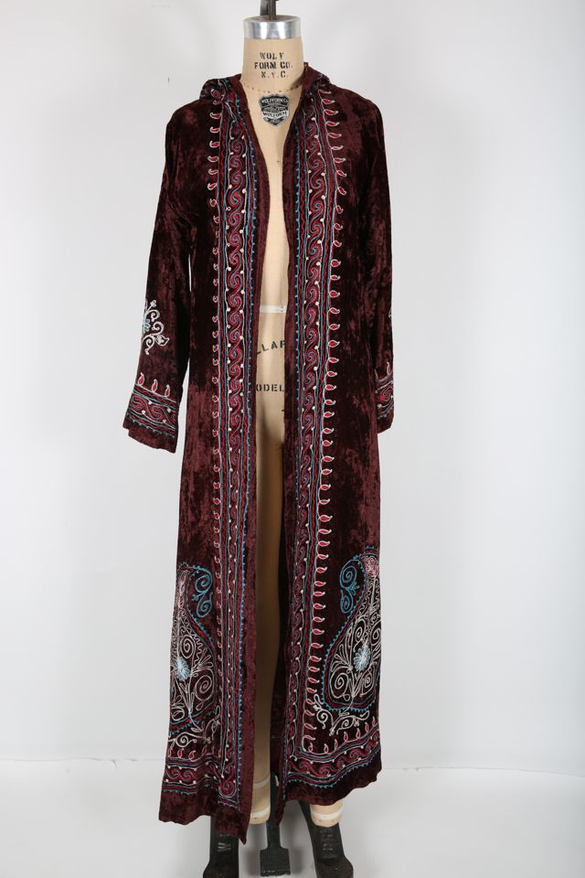 Vintage Velvet Embroiderd Duster Jacket Selected by Love Rocks Vintage ...