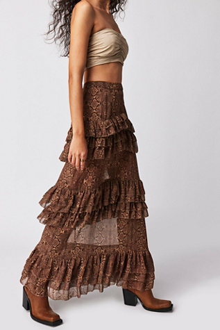 Harriet Ruffle Maxi Skirt | Free People UK