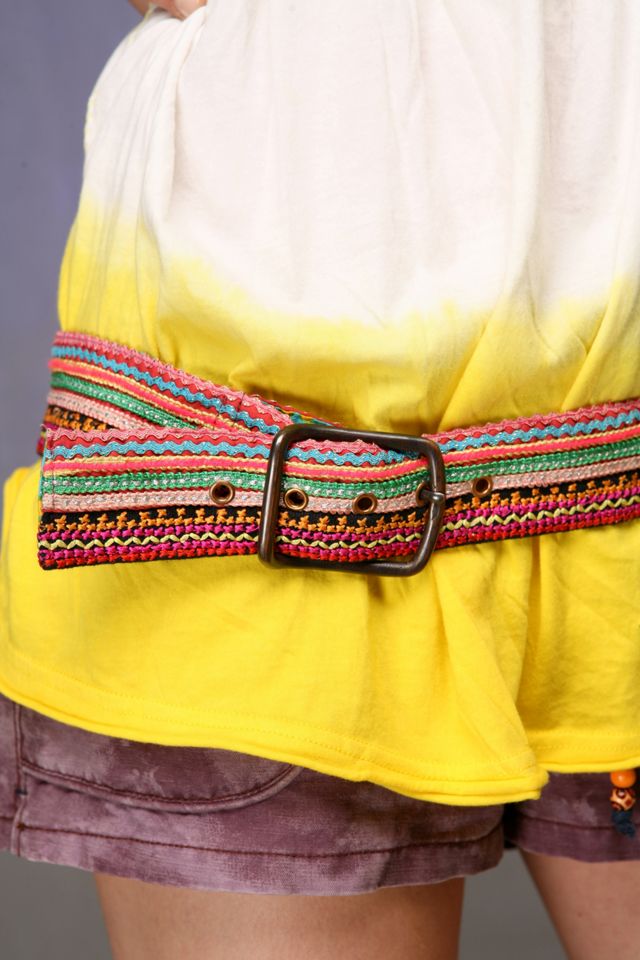 --Ric Rac Stitch Belt | Free People UK