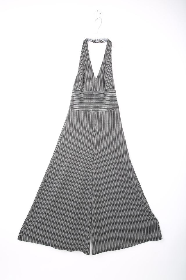 Vintage Silver And Black Halter Top Jumpsuit Selected By Love Rocks Vintage Free People