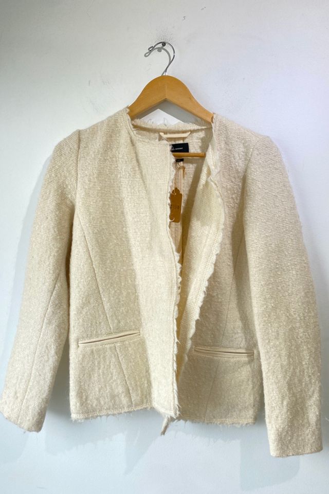 Isabel Marant White Wool Cardigan Selected by The Curatorial Dept ...
