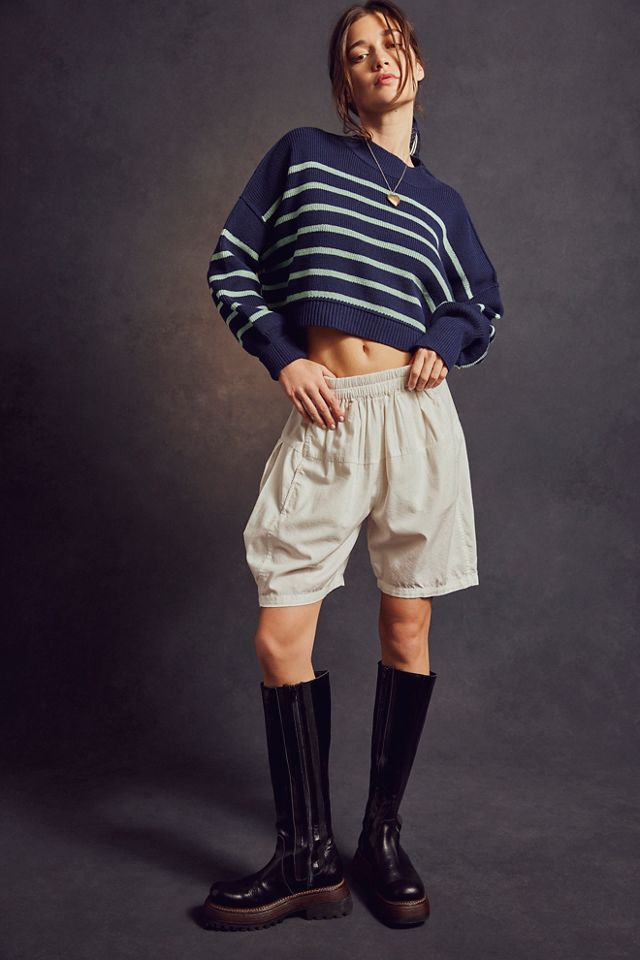 Easy Street Stripe Crop Pullover | Free People