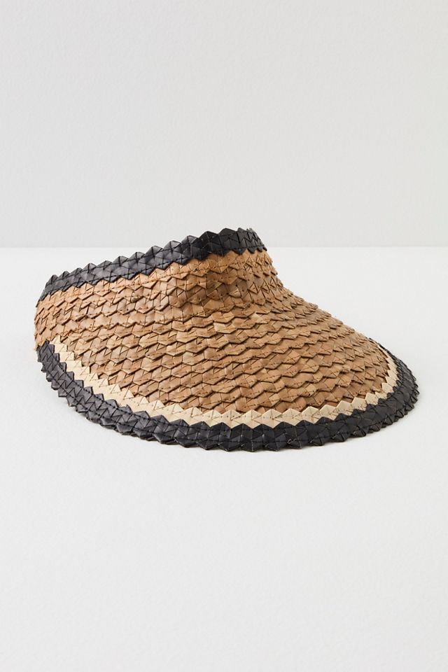 Tri Tone Baha Straw Visor | Free People