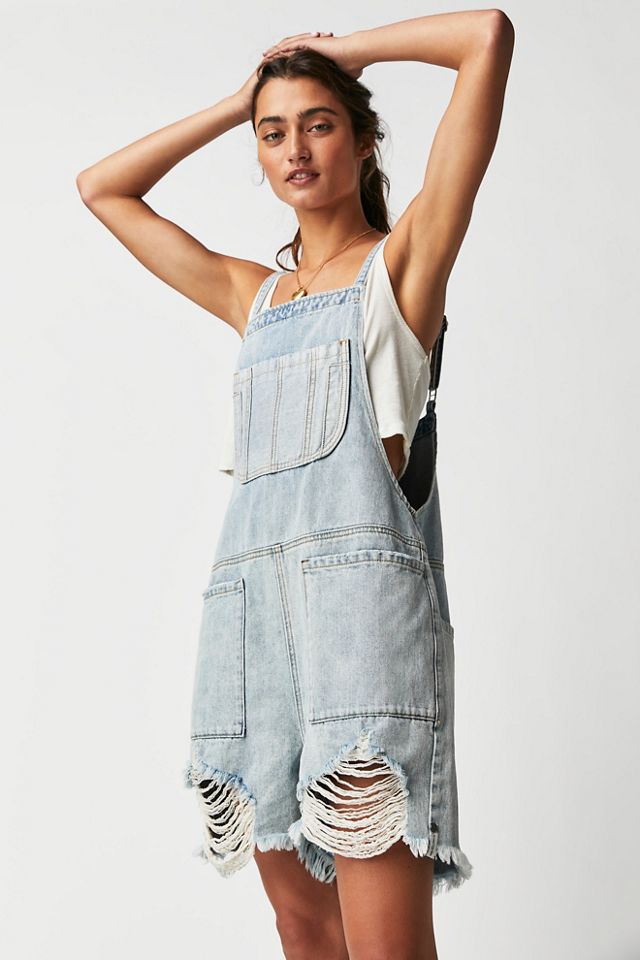 OneTeaspoon Pini Denim Playsuit | Free People UK