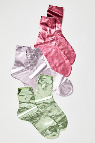 Maria La Rosa Laminated One Socks | Free People FR