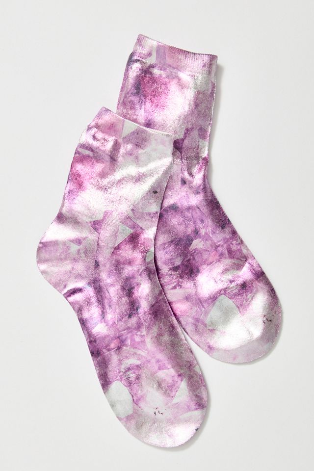 Maria La Rosa Laminated One Socks | Free People UK