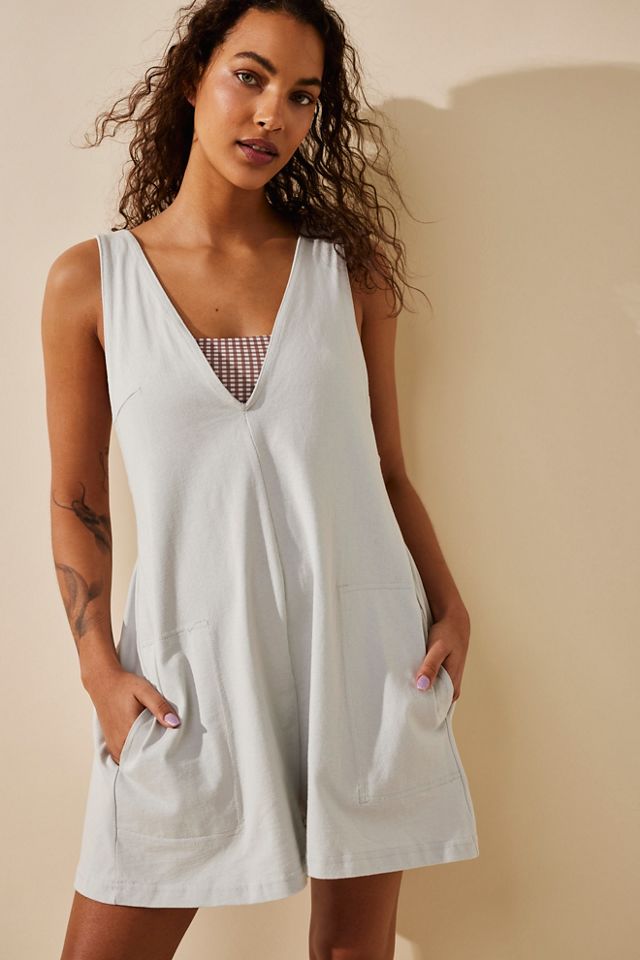 Cassie Low-Back Romper | Free People
