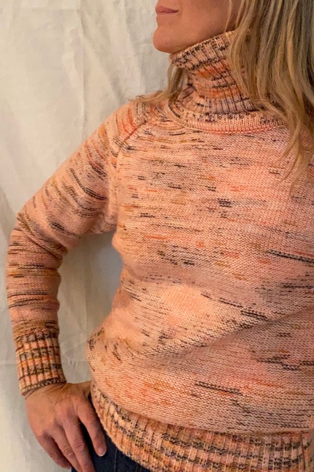 Vintage Creamsicle Colored Cropped Turtleneck Sweater Selected By KA.TL ...