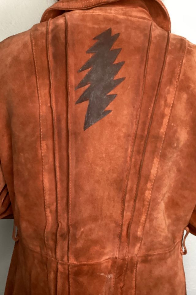 Customized 1970s Rust Suede Deadhead Jacket Selected by Cherry | Free ...