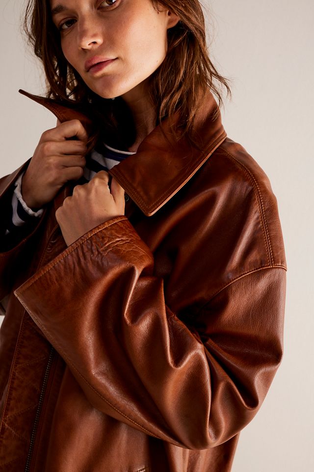 We The Free Oracle Leather Jacket | Free People