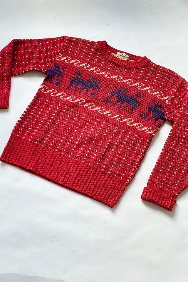 Vintage 1950's Reindeer Moose Sweater Selected by FernMercantile | Free ...