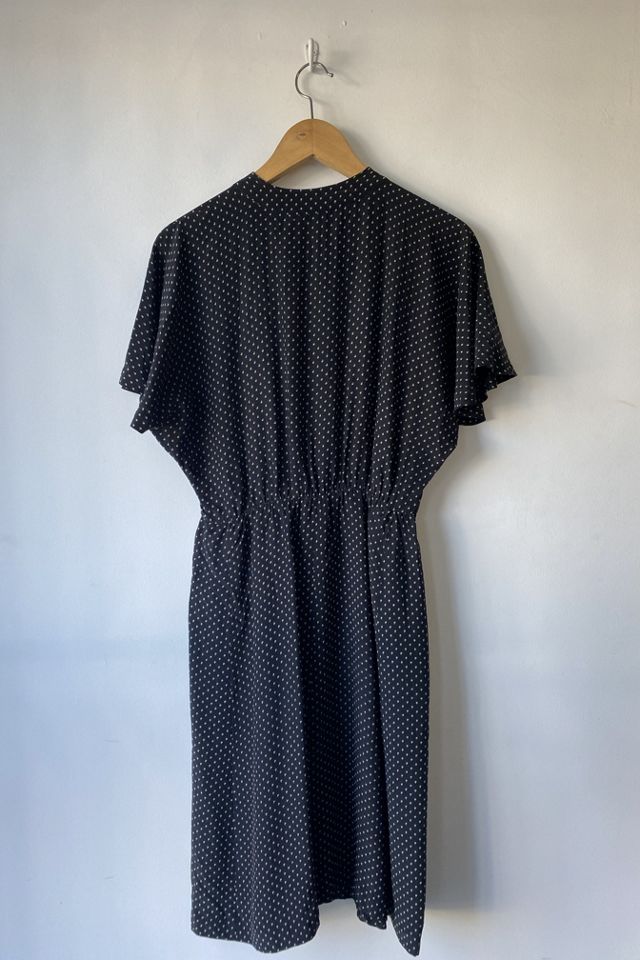 Vintage Yves Saint Laurent Black Silk Apostrophe Dress Selected by The ...