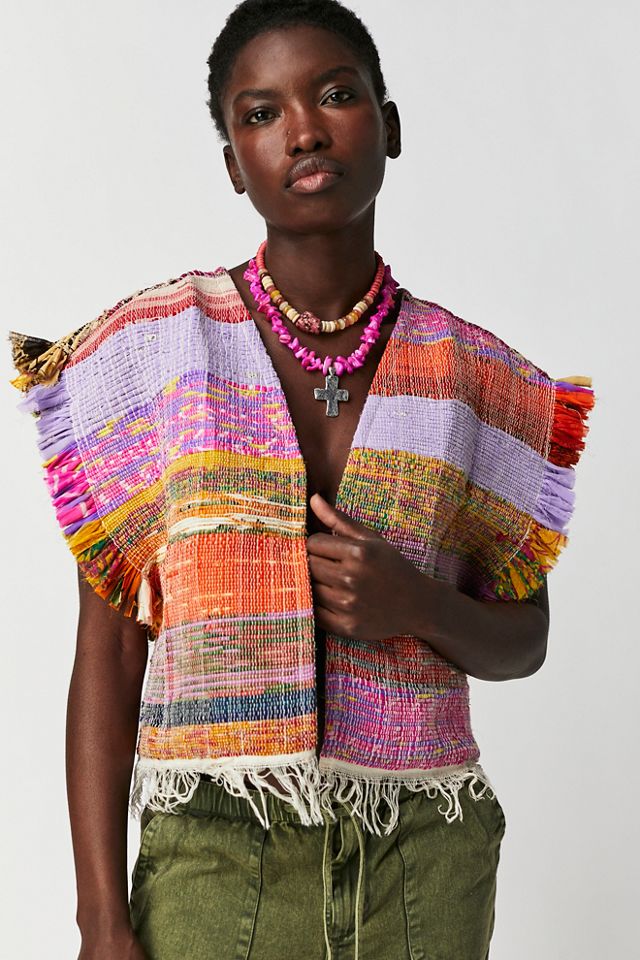 Sissel Edelbo Judy Mini Fringe Vest | Free People UK