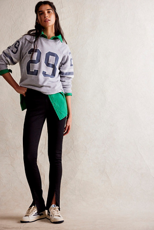 We The Free Double Dutch Pull-On Slit Skinny Jeans | Free People