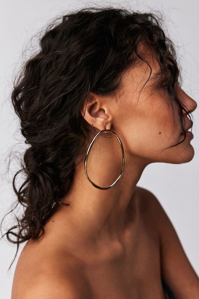 Oval Oversized Hoops | Free People