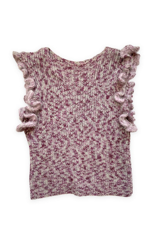 Vintage Ruffle Sleeve Sweater Vest Selected by MARMALADE | Free People