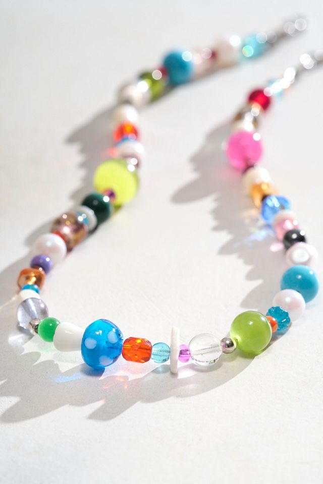 Karo Koru Blue Mushroom Necklace | Free People