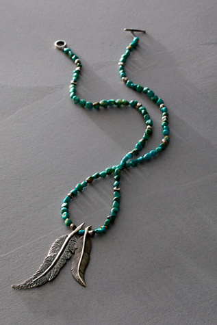 Double Feather Necklace | Free People UK