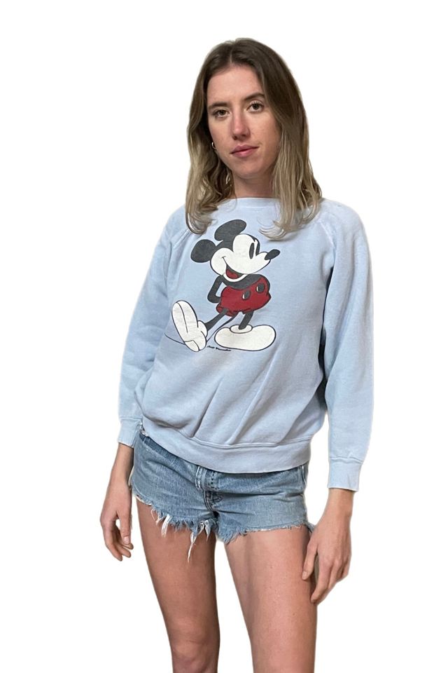 1970's Mickey Mouse Light Blue Sweatshirt Selected By Villains Vintage ...