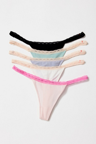 Care FP String Thong Knickers 5-Pack | Free People UK