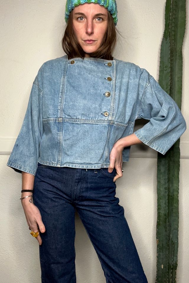 Vintage Denim Boxy Top Selected by Grievous Angel Vintage | Free People