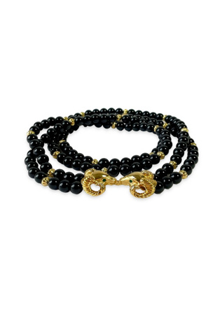 Kenneth Jay Lane Jeweled Ram Head Necklace Selected by MARMALADE | Free ...