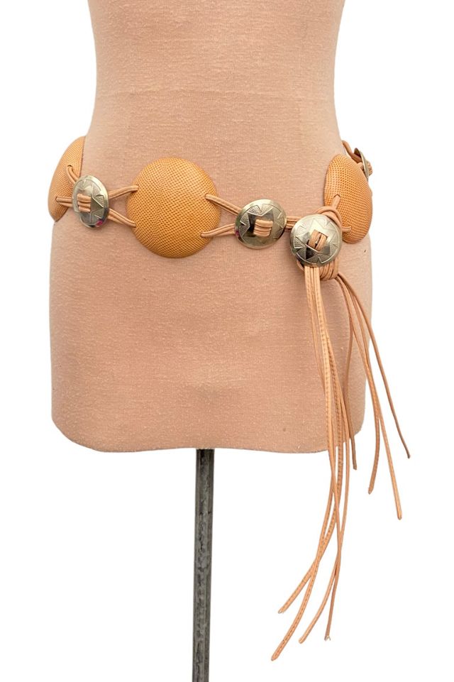 1980s Vintage Leather Conch Belt Selected by BusyLady Baca & The Goods ...