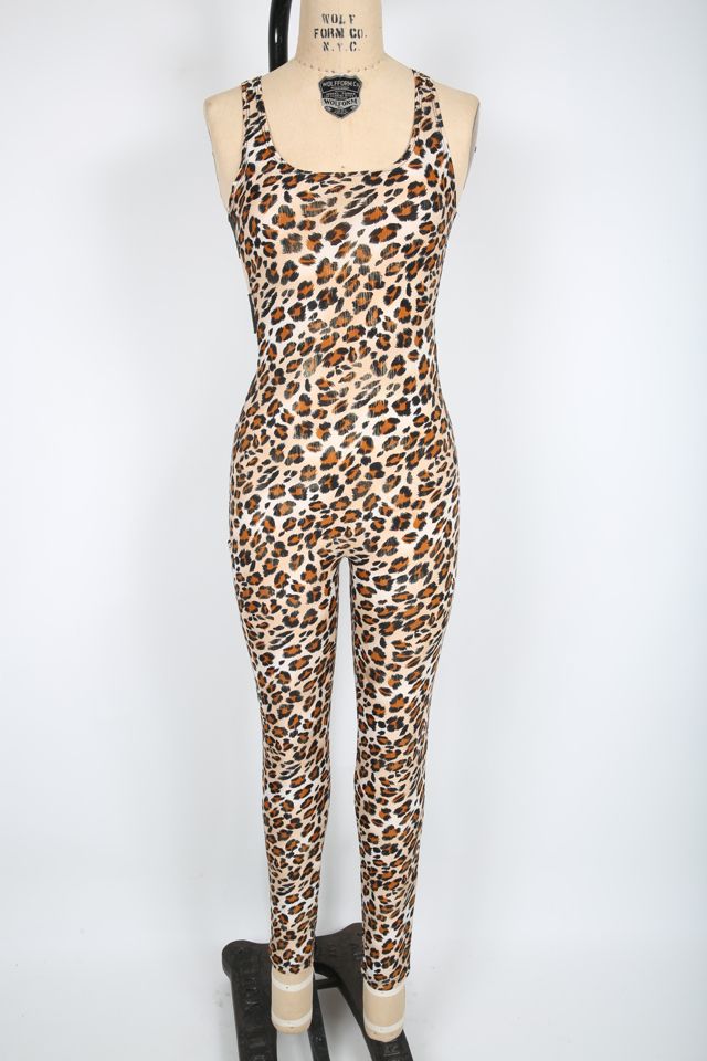 Y2K Leopard Print Jumpsuit Bodysuit Selected by Love Rocks Vintage ...