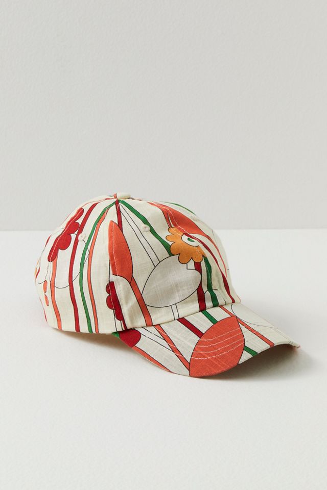 Abstract Floral Print Baseball Hat | Free People UK