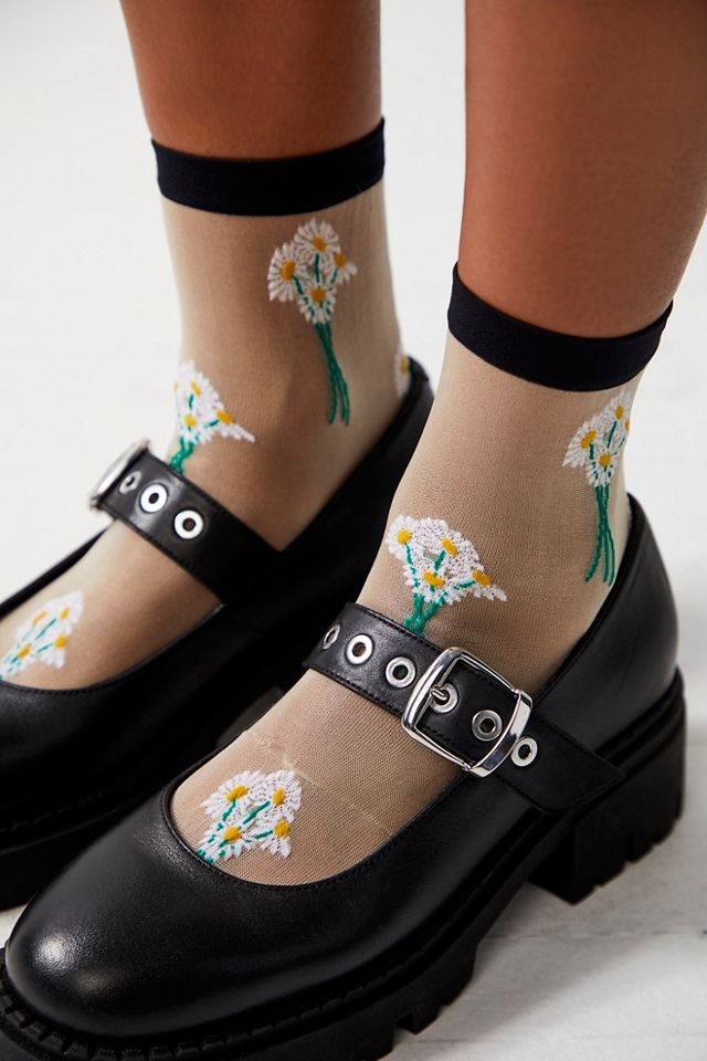 Chamomile Sheer Crew Socks Free People Uk