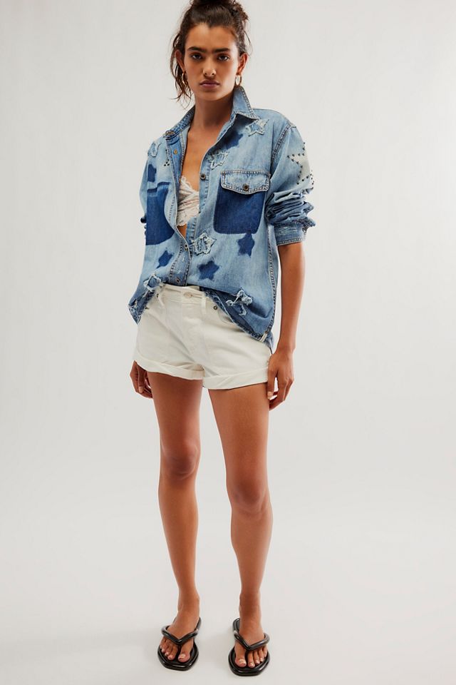 OneTeaspoon Everyday Blue Classic Star Shirt | Free People