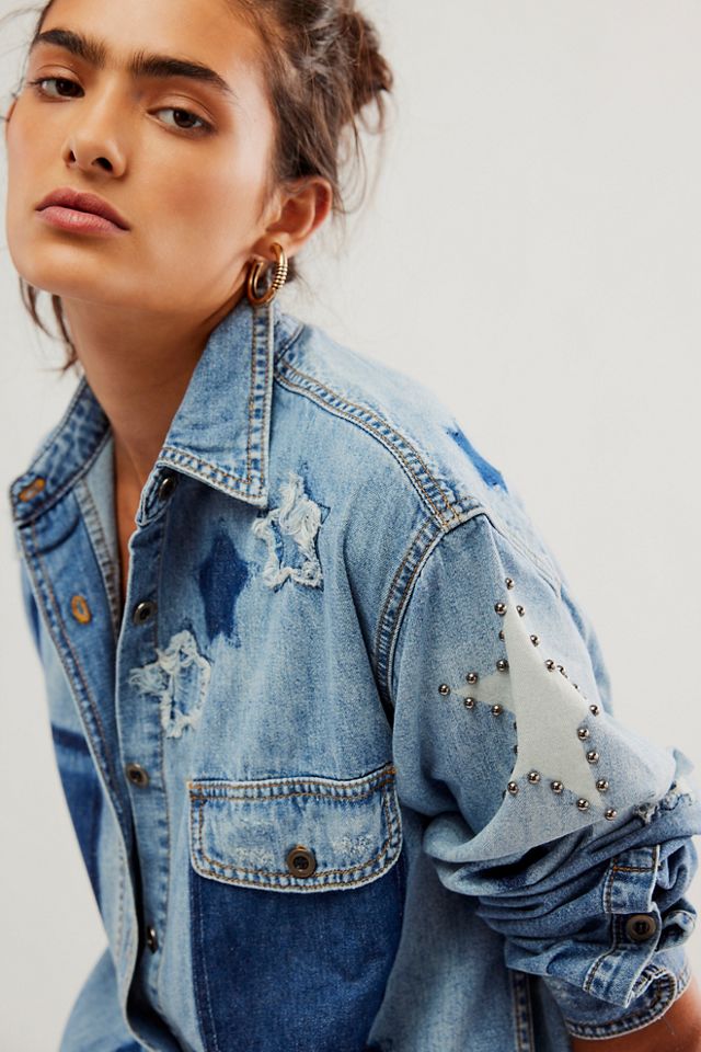 OneTeaspoon Everyday Blue Classic Star Shirt | Free People