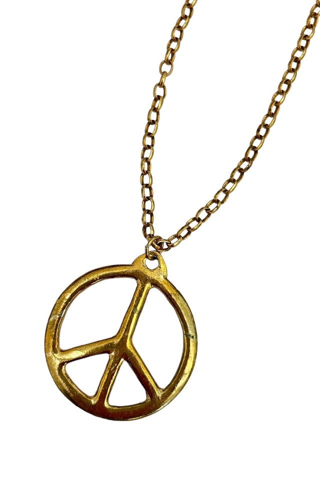 1970s Vintage Peace Sign Necklace Selected by BusyLady Baca & The Goods ...