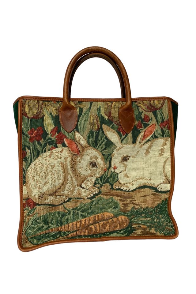 Vintage 1980s Woven Tapestry Tote Bag Selected by SharpLilTeeth | Free ...