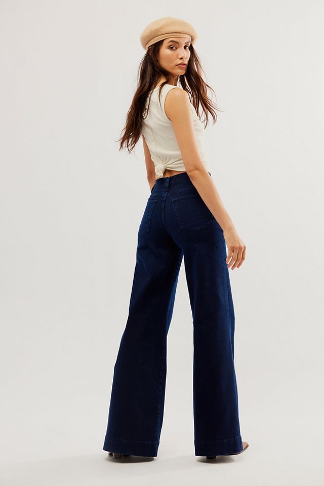 FRAME Le Palazzo Wide Hem Jeans | Free People